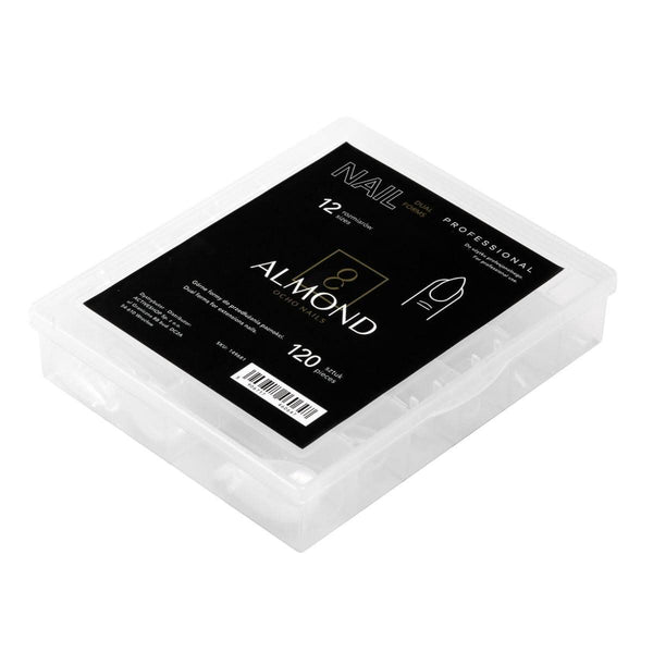 OCHO NAILS viršutinės nagų formelės migdolo formos, 120 vnt. – Beauty Kit